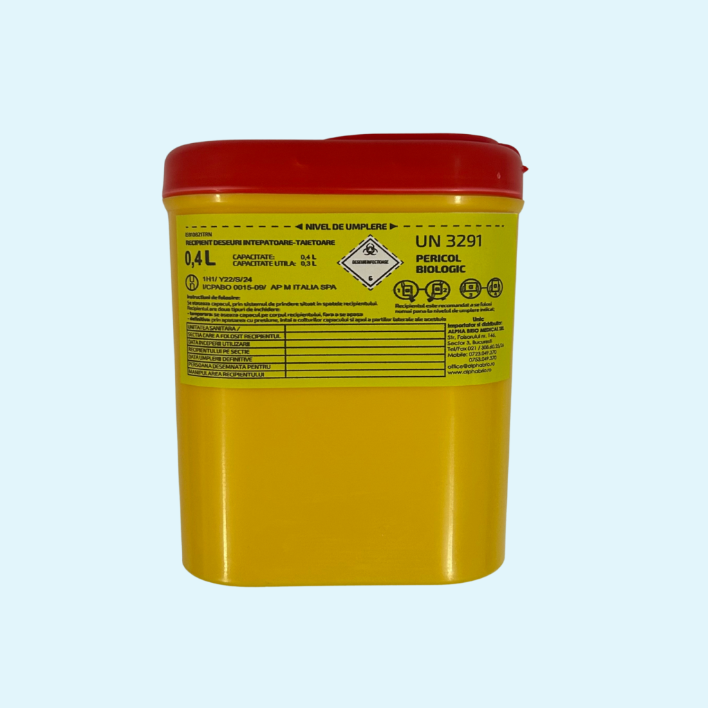 Recipient / Cutii Polipropilena 0,4 L Pt. Intepatoare–taietoare BIOSAFE ...